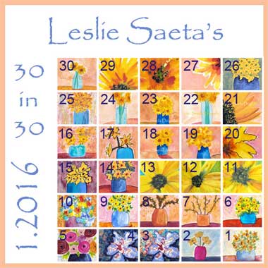 January Painting Challenge In Review | Sheila's Corner Studio