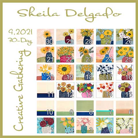 September 2021 30-Day Creative Gathering Collage | Sheila's Corner Studio