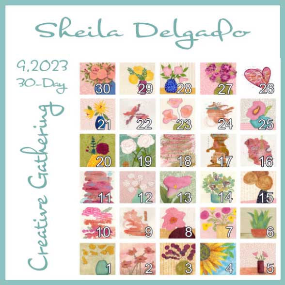 30-Day Creative Gathering Collage, September 2023 | Sheila's Corner Studio